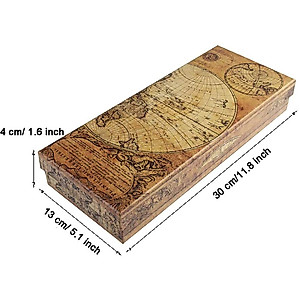 Feather Quill Pen Kit Including 1 Handmade Quill Feather Dip Pen 5 Replacement Nibs 1 Pen Nib Base Ink Pen Holder 1 Ink Bottle in Gift Box for Calligraphy Hand Writing (Blue)