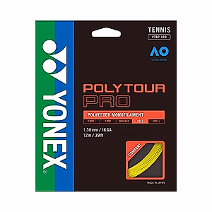 Yonex Unisex's Poly Tour Pro String Set-Yellow, 1.3 mm