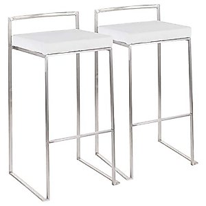 LumiSource Fuji Stacker Barstool - Set of 2