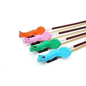 Yinfente 1pc Hold Violin Bow Holder Hold Violin/Viola Bow Teaching Aid Violin Bow Grip Learn Violin Beginner Corrector Bow Straightener Soft protect finger
