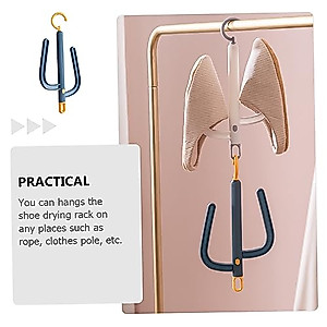 Swivel Hook Hanger Small Drying Rack Multi Purpose Hanger Swivel Hooks Small Clothes Drying Rack Shoe Racks Shoes Hanger Slipper Drying Racks Shoe Hook abs rotatable to Rotate
