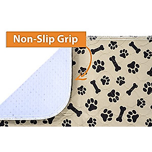 JUNGLE CREATIONS Washable Pee Pads for Dogs (3-Pack) Reusable Waterproof Potty Training Mats for Puppy Playpen, Whelping Box, Crate Liner for Small, Medium, Large, and XL Pets (30" x 36")