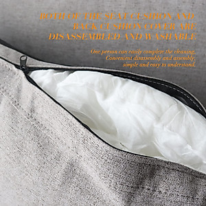 LCH Convertible, L Shaped Reversible Chaise, Sectional Sofa Couch for Small Space, Grey