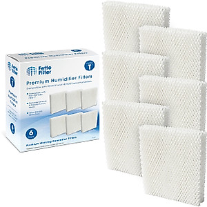 Fette Filter - Filter T Humidifier Wicking Filters Compatible with Honeywell HFT600T HFT600PDQ for Honeywell Tower Humidifier HEV615 Series & HEV620 Series. Includes 6 Replacement Filters.