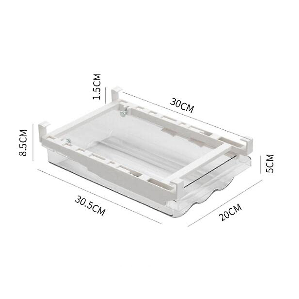 Cool Cook Refrigerator Organizer Bins with Handle, Pull-Out Fridge Drawer Organizer, Freely Pullable Refrigerator Storage Box with.Fridge Egg Drawers