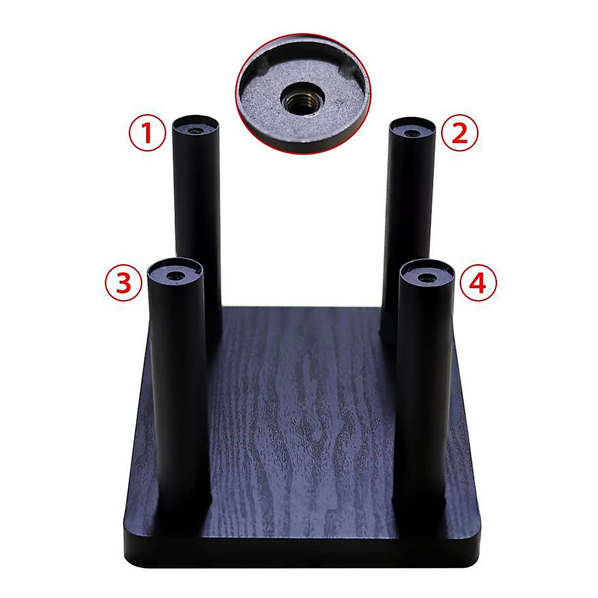 Speaker Stands Sound Stand Floor Stand Audio Thick Desktop Speaker Base Sound Bracket Stand Nail Foot Pad Shock Absorbing Shelf Speaker Bracket Floor/Wall Mount Speaker Stand (Size : 20-C)