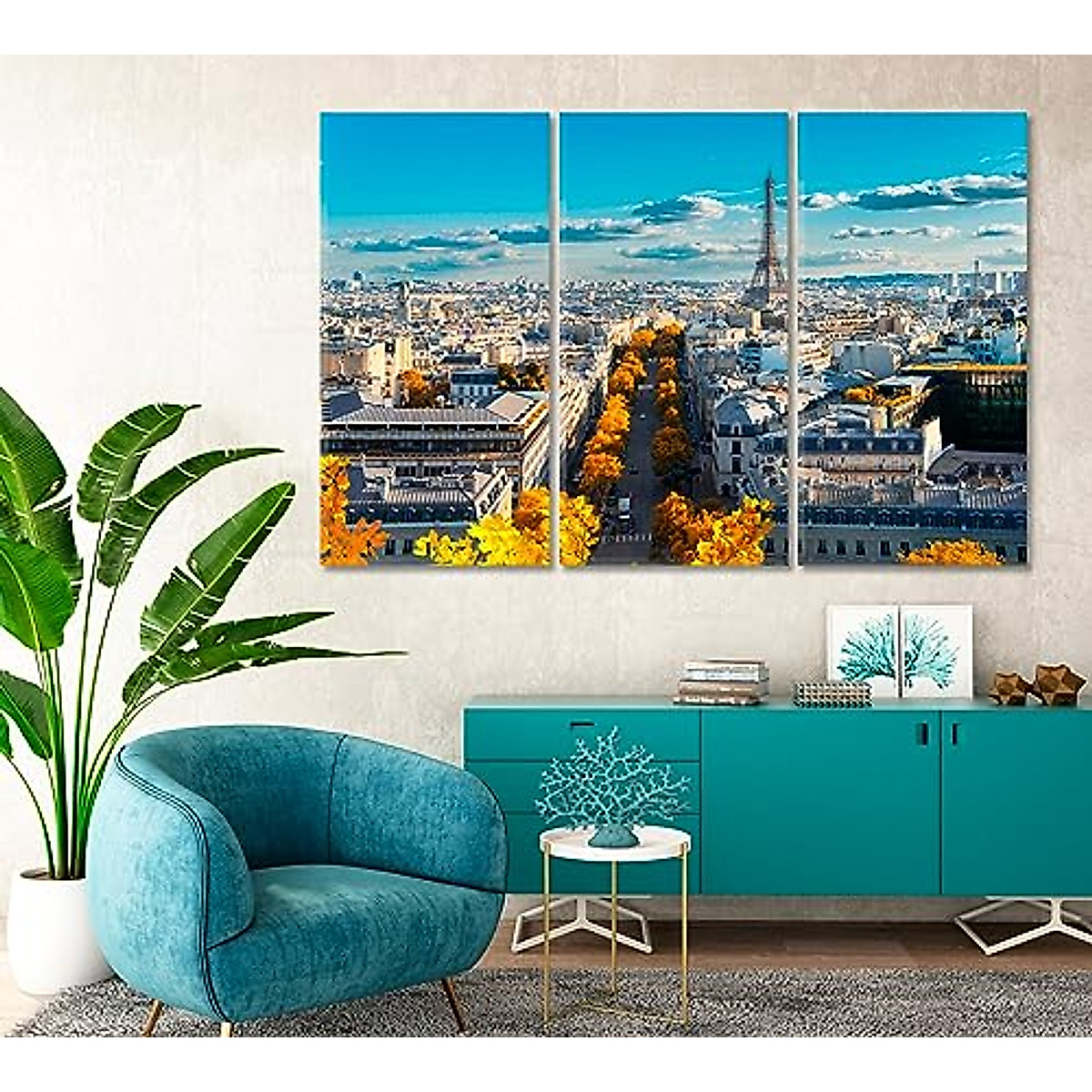 Autumn in Paris Canvas Print 1 Panel / 36x24 inches