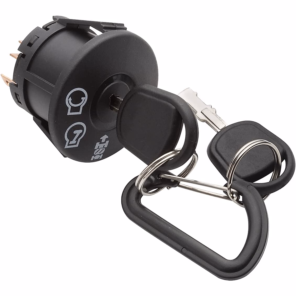 Lawn Mower Ignition Switch 4 Position with Key for Craftsman,532193350 193350 Lawn Mowers Key Switch,Compatible with AYP,Husqvarna,Sears,Poulan Pro Riding Lawn Mower Tractor