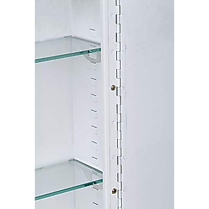 Recessed Medicine Cabinet, Stainless Steel, 22"H x 16"W