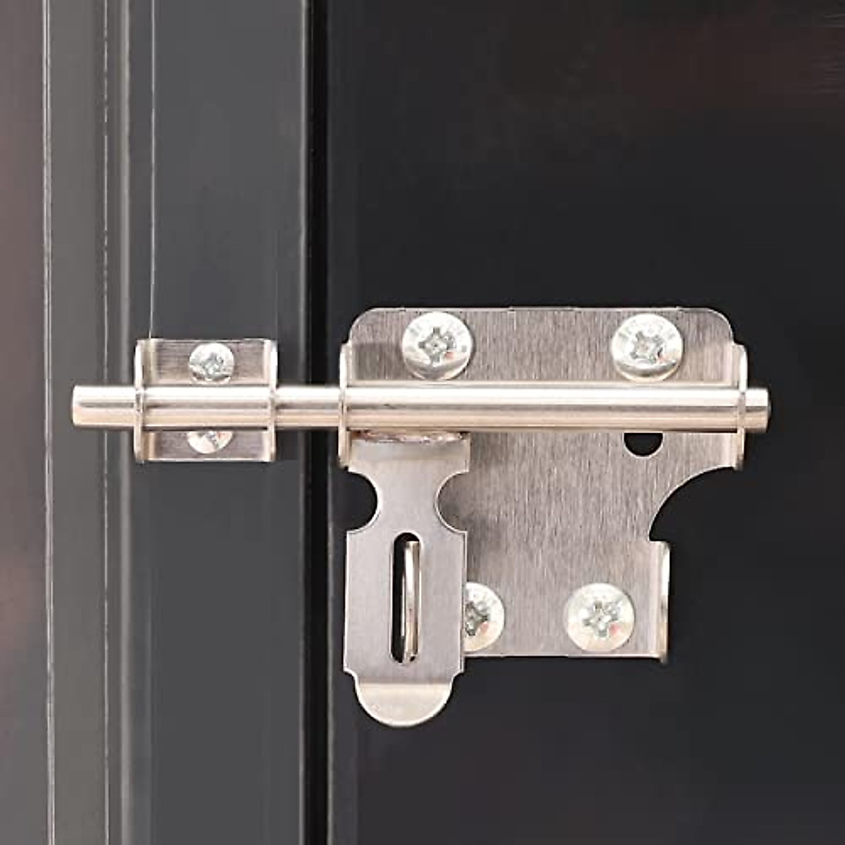 MUPATER Outdoor Storage Shed 4x6 FT, Garden Tool Shed, Metal Lean-to Shed Kit for Backyard Lawn with Lockable Door and Vents, Grey