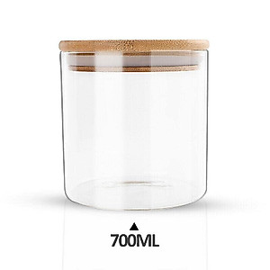 SensaitiN Large Glass Cereal Container With Lid, 700 ml MytriH Storage containers Kitchen accessories Organization and storage Kitchen storage Storage and organization Cereal container