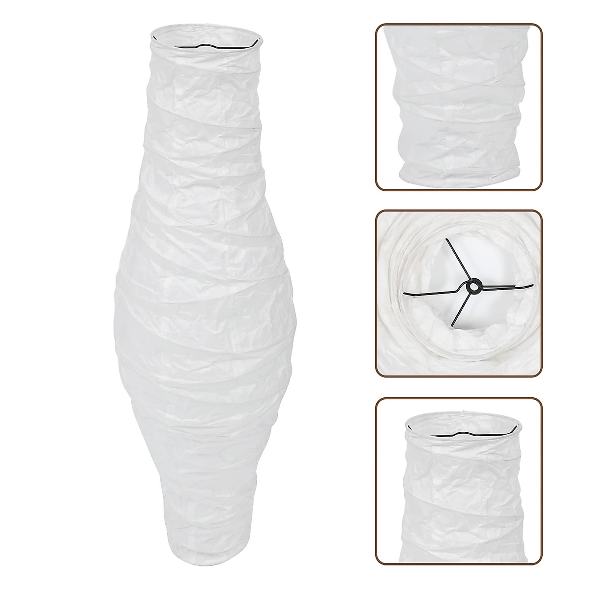 Uonlytech Paper Floor Lamp Shades Nordic Style Table Lampshades Japanese Style Standing Light Cover Light Accessories for Home Bedroom Desk Floor Lamp