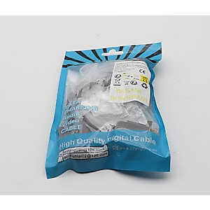 zdyCGTime RJ45 to VGA Cable, VGA 15-Pin Port Female&Male to RJ45 Female Cat5/6 Ethernet LAN Console for Multimedia Video（15CM/6Inch） 2Pack