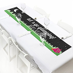 Big Dot of Happiness Let's Go Glamping - Camp Glamp Happy Birthday Decorations Party Banner