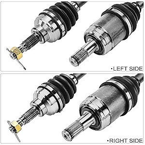 A-Premium Pair (2) Front CV Axle Shaft Assembly Compatible with Honda Foreman 450 1998 1999 2000 2001 2002 2003 2004, Driver and Passenger Side