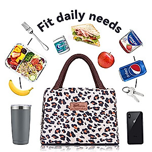 HOMESPON Lunch Bag Insulated Tote Bag Lunch Box Resuable Cooler Bag Lunch Container Waterproof Lunch Holder for Women/Men