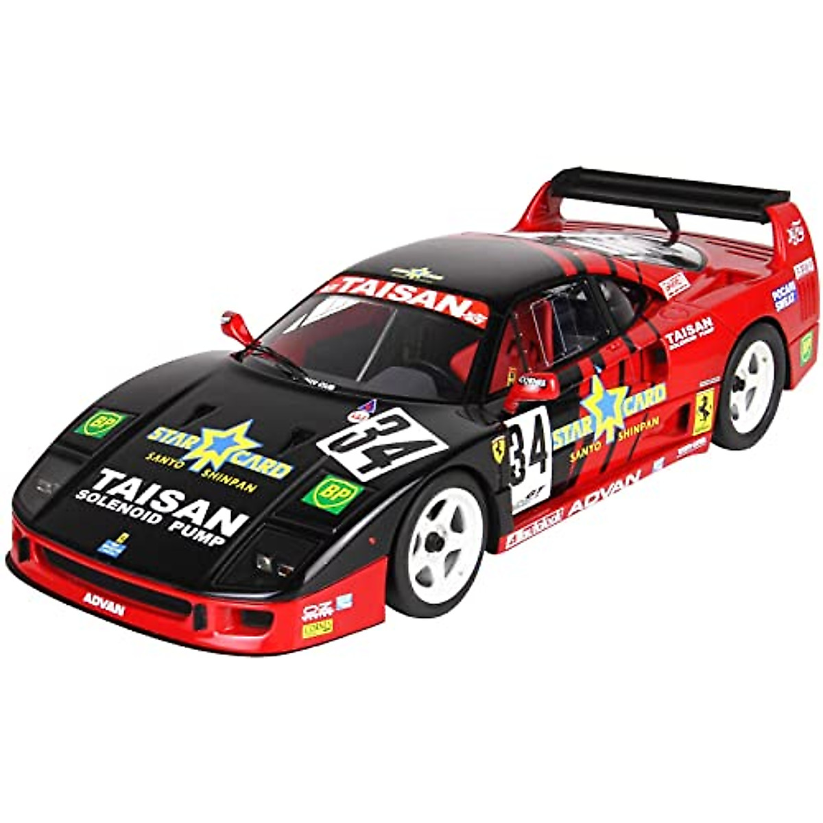 BBR Ferrari F40 LM #34 JGTC Japan Grand Touring Car Championship (1995) with Display CASE Ltd Ed to 99 Pieces Worldwide 1/18 Model Car P 18139 D