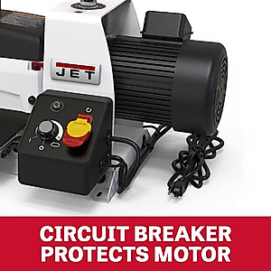 JET JWDS-1020, 10-Inch Benchtop Drum Sander, 1HP, 1Ph 115V (723510)