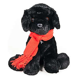 Bearington Cole The Black Labrador Puppy, Black Lab Stuffed Animal, 7.5 Inch Dog Plush, Black Stuffed Dog, Ideal Christmas Stuffed Dog Gift for Toddlers, Kids & Teens