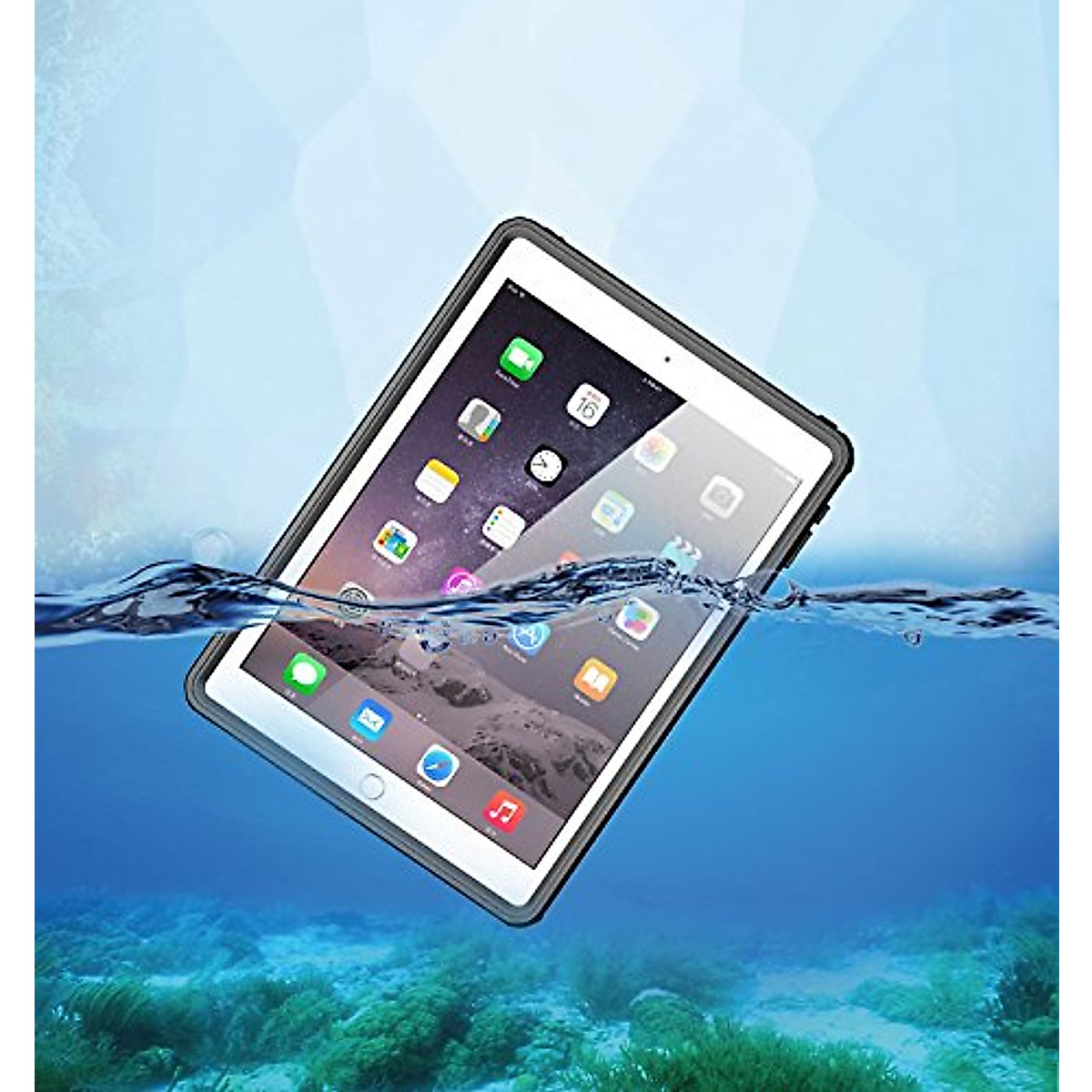 AICase iPad Pro 9.7/iPad Air 2 2014 IP68 Waterproof, 360 Degree All Round Protective Ultra SlimDust/Snow Proof with Lanyard