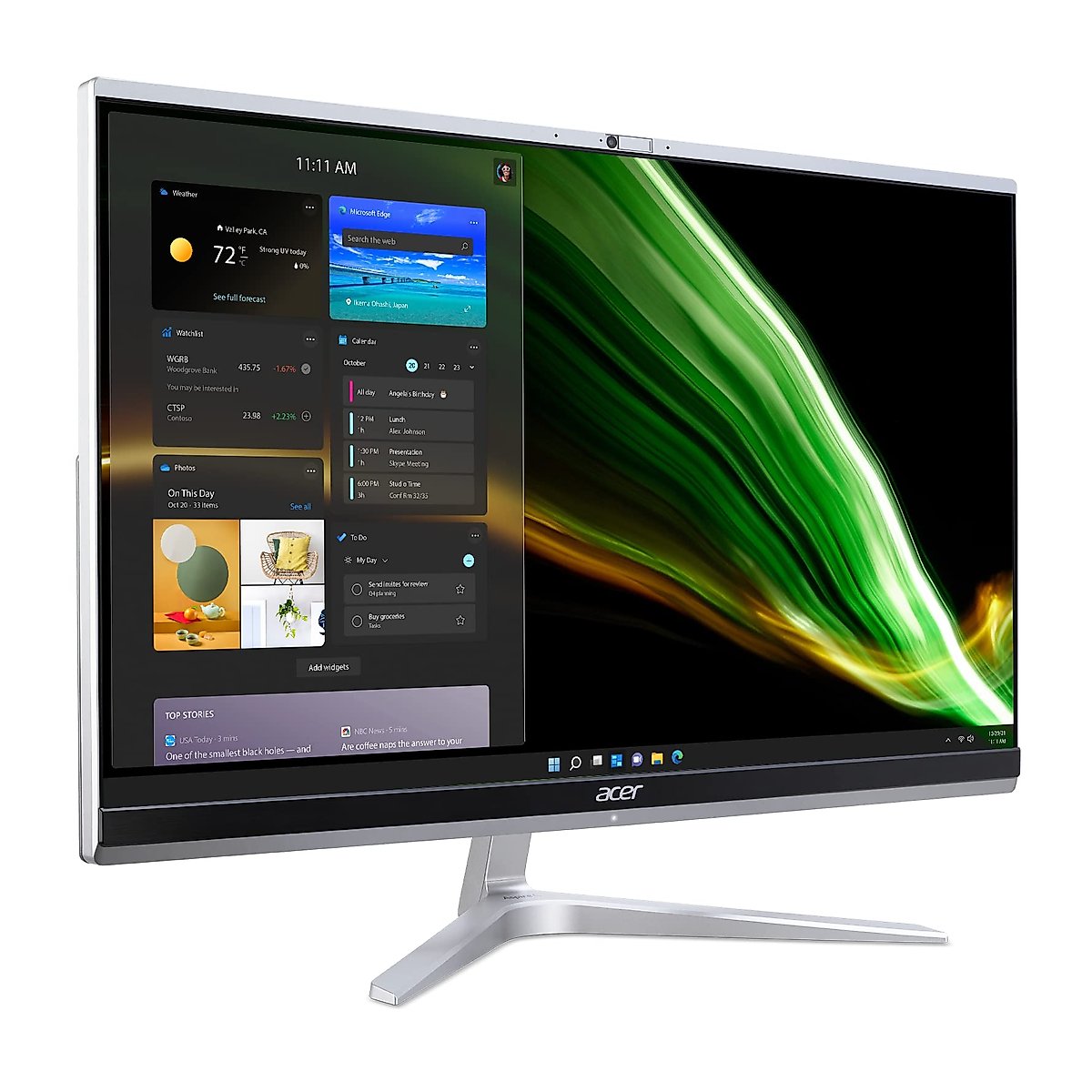 Acer Aspire C24-1650-UA92 AIO Desktop | 23.8" Full HD IPS Display | 11th Gen Intel Core i5-1135G7 | Intel Iris Xe Graphics | 8GB DDR4 | 512GB NVMe M.2 SSD | Wi-Fi 6 | Windows 11 Home