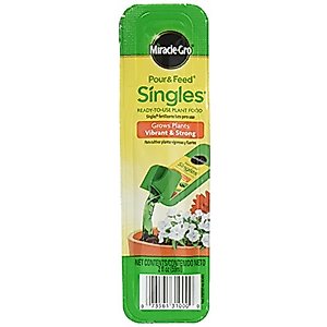 SCOTTS MIRACLE GRO 3100010 24 Stick Pour and Feed Single Plant Food Gravity Fertilizer Pack