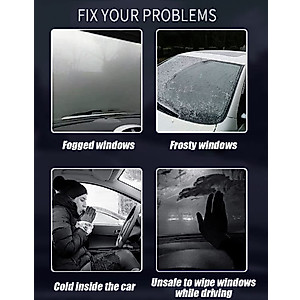 Car Heater Portable Car Fan 2 in 1 Modes 12V 150W Plug in Cigarette Lighter with Heating and Cooling for Fast Heating Hand-Held Adjustable 360 Degree Rotatable