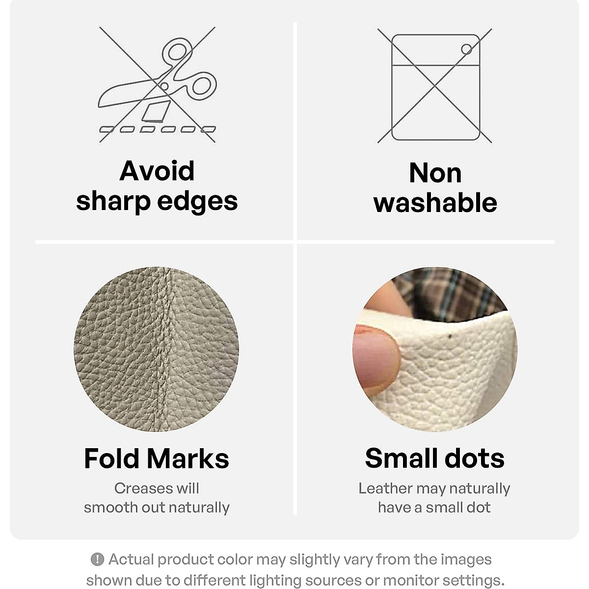 Carrotez Tissue Box Cover, [Refined] Modern PU Leather Square Tissue Box Holder - Decorative Holder/Organizer for Bathroom Vanity Countertop, Night Stands, Office Desk & Car 5"X5"X5" - White