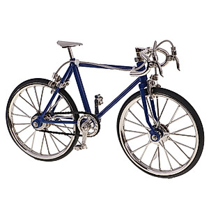 Taotenish 1:10 Scale Racing Bike Model Replica Bicycle Toy Collections Kids Gift - Dark Blue