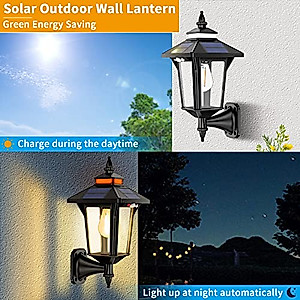 Aqonsie Solar Shed Lights Outdoor with 3 Lighting Modes & Motion Sensor, Elegant Solar Barn Lights Outdoor Waterproof Solar Wall Sconce Lights, Solar Lanterns for Barn Shed Yard Garage Chicken Coop
