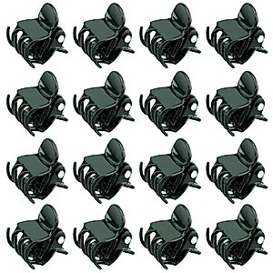 KINGLAKE GARDEN Plant Orchid Clips,100 Pcs Plant Clips Dark Green Plant Orchid Support Clips with Box,Garden Orchid Clips for Supporting Stems Vines Stalks Grow Upright