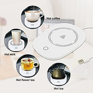 Coffee Mug Warmer,Mug Warmer,USB Coffee Mug Warmer Coaster,Electric Coffee Mug Warmer,USB Coffee Warmer,with Constant High Temperature Settings Cup Heater for Heating Coffee,Tea,Milk,Cocoa(No Cup)