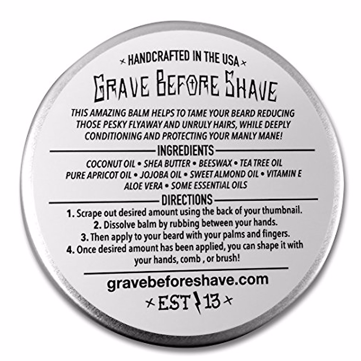 Grave Before Shave™ Bay Rum Beard Balm (4 oz)