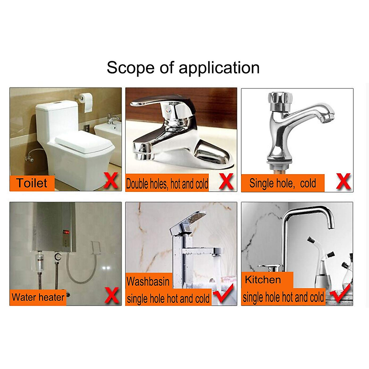 24-Inch Long Faucet Connector Braided Stainless Steel Supply Hose 1/2-Inch Female Compression Thread x M10 Male Connector, x 2 Pcs (1 Pair)