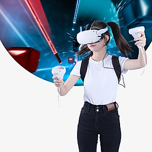 Hzlucki Halo Silicone Controller Cover Compatible with Oculus Meta Quest 2 Controller, Soft Silicone Grips Cover, 1Pair / White