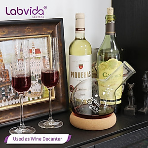 Labvida 2pcs of Glass Boiling Flasks of Flat Bottom, Vol.500ml, Borosilicate 3.3 Glass, LVD002