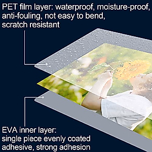 HERKKA 100 Pack Laminating Sheets, Holds 8.5 x 11 Inch Sheets, 5Mil Clear Thermal Laminating Pouches 9 x 11.5 Inch Lamination Sheet Paper for Laminator, Round Corner Letter Size