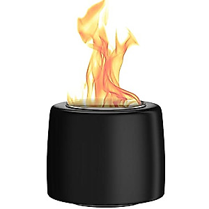 SNHPDH Tabletop Fire Pit, Indoor Mini Fire Pit Outdoor Portable Ethanol Fire Bowl, for Balcony Patio Personal Fireplace