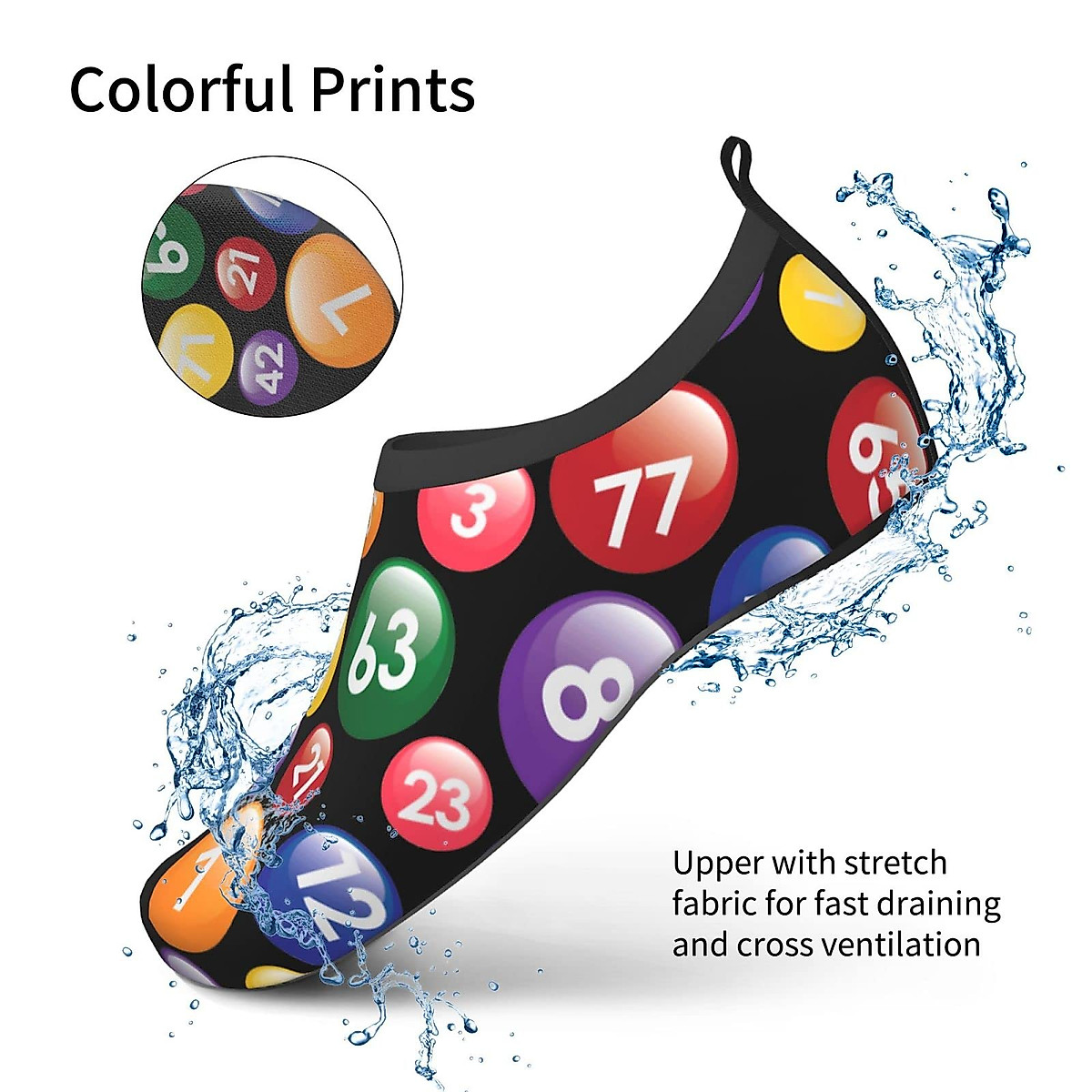 Bingo Game Adult Barefoot Quick-Drying Non-Slip Water Sports Wading Shoes Aqua Yoga Beach Socks