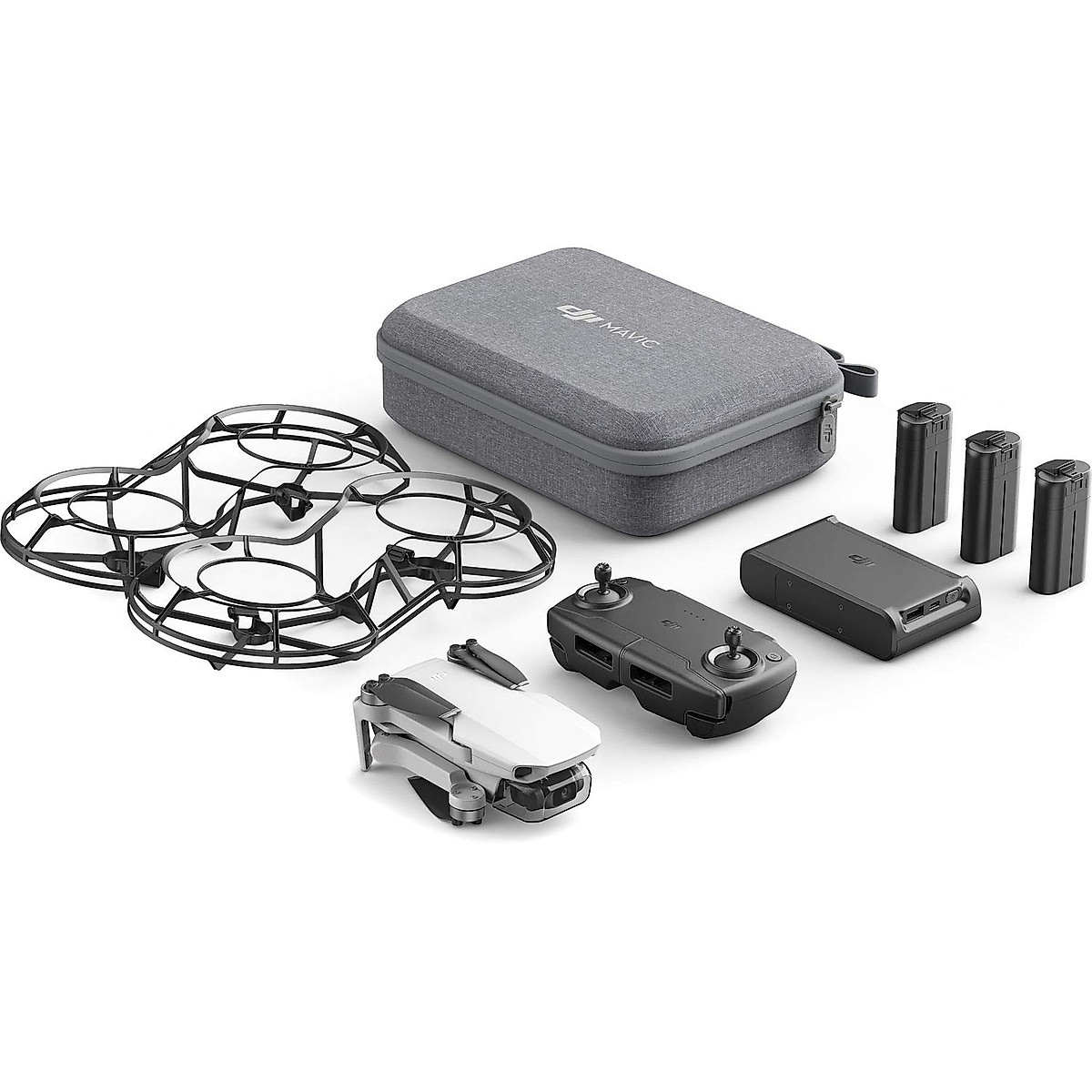 DJI Mavic Mini Fly More Combo Ultralight Foldable 3-Axis GPS Quadcopter Drone with 2.7K FHD Camera - 30 Min. Flight Time, 2.5 Mile Range, Includes 3 Batteries, Carrying Bag and More