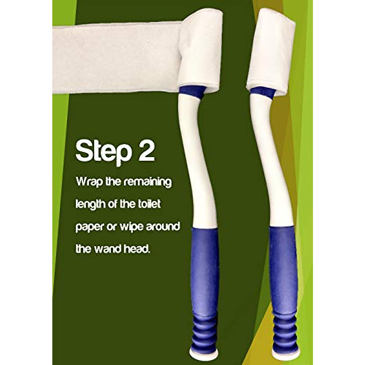 Self-Assist Toilet Wiping Aid Tool - Wiping Aid for Range of Motion Assistance, Toilet Assistance for Elderly - Long Reach Comfort Wipe (Color May Vary) by BodyHealt