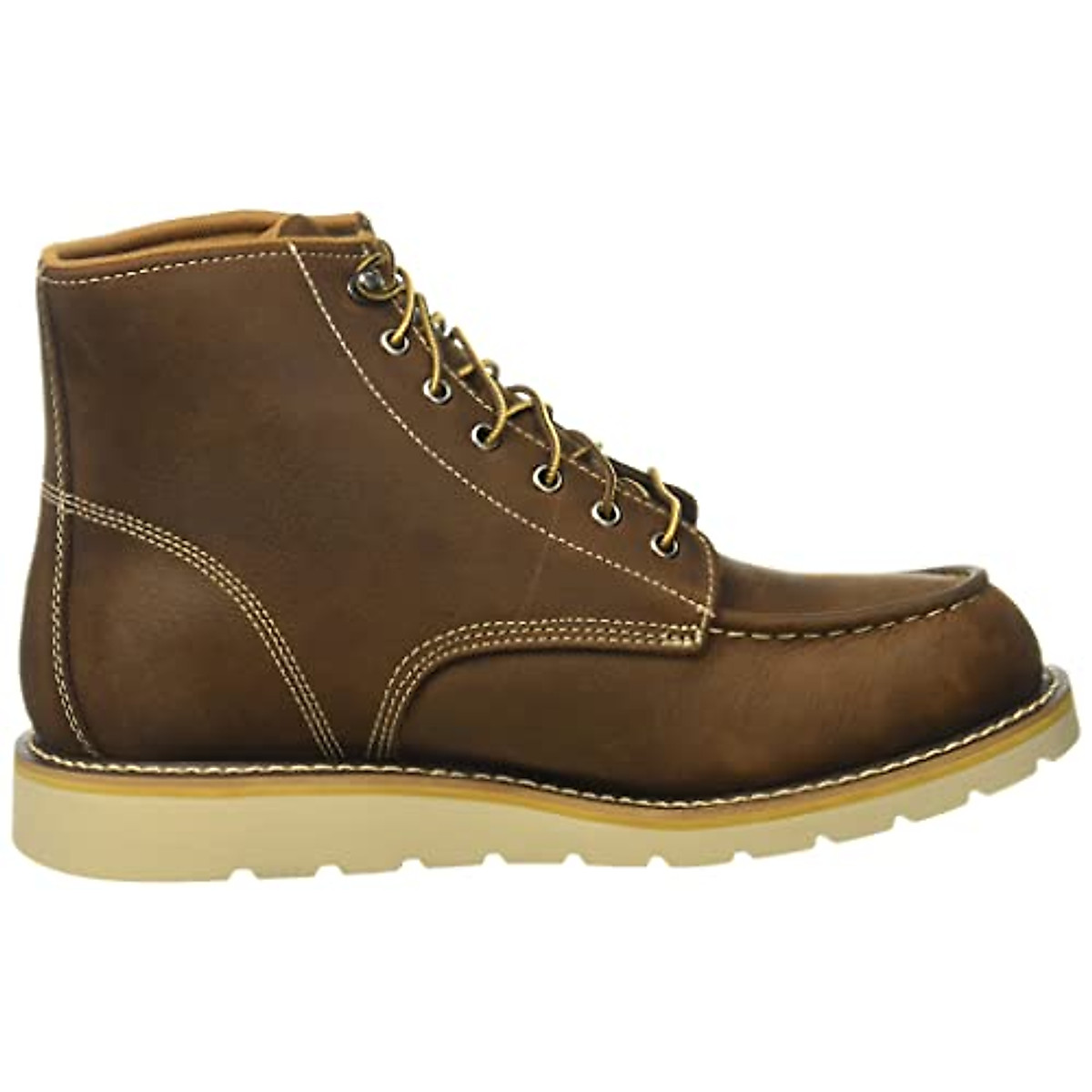 Carhartt Men's 6" Waterproof Moc Toe Casual Wedge Work Boot, Brown, 9 M US
