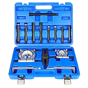 YOTOO Bearing Puller Set, 5 Ton Capacity Bearing Separator Kit with 2" and 3" Jaws, Wheel Hub Axle Puller Set, Heavy Duty Bearing Splitter Tool Kit with Case, Blue