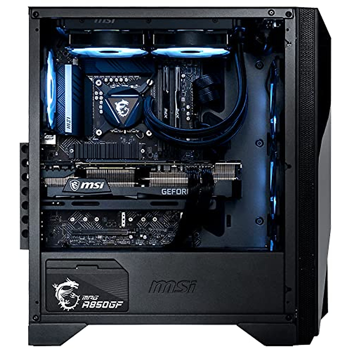 MSI Aegis RS 12TF-253US Gaming & Entertainment Desktop PC (Intel i9-12900KF 16-Core, 64GB DDR5 4800MHz RAM, 7.6TB SATA SSD, GeForce RTX 3080 Ti, WiFi, Bluetooth, Win 11 Home) Refurbished (Renewed)