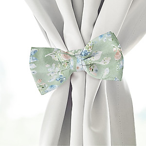 Whaline 12Pcs Floral Cotton Fabric Bundles Blue Pink Green Retro Flower Printed Fat Quarters Spring Sewing Fabrics for DIY Handmade Crafting, 18 x 22 Inch