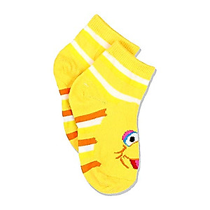 Sesame Street Baby-Boys Multi pack Socks, 6 Pack, Stripes Quarter 6 Pk, 12-24 Months