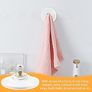 8pcs Strong Thickened Sucker Suction Cup, M6 Screw Nut Extra Strong Adhesive Glass Suction Holder, 5.5cm PVC Heavy Duty Hanging Hook for Bathroom Wall, Window, Car Shade Cloth(Size:8pcs)
