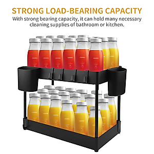 Fegat Under Sink Organizer,Bathroom Organizer Shelf Holder,Under Kitchen Sink Storage, 2-Tier Cabinet,Under Cabinet Storage for Kitchen, Bathroom, Countertop, Office For Home organization