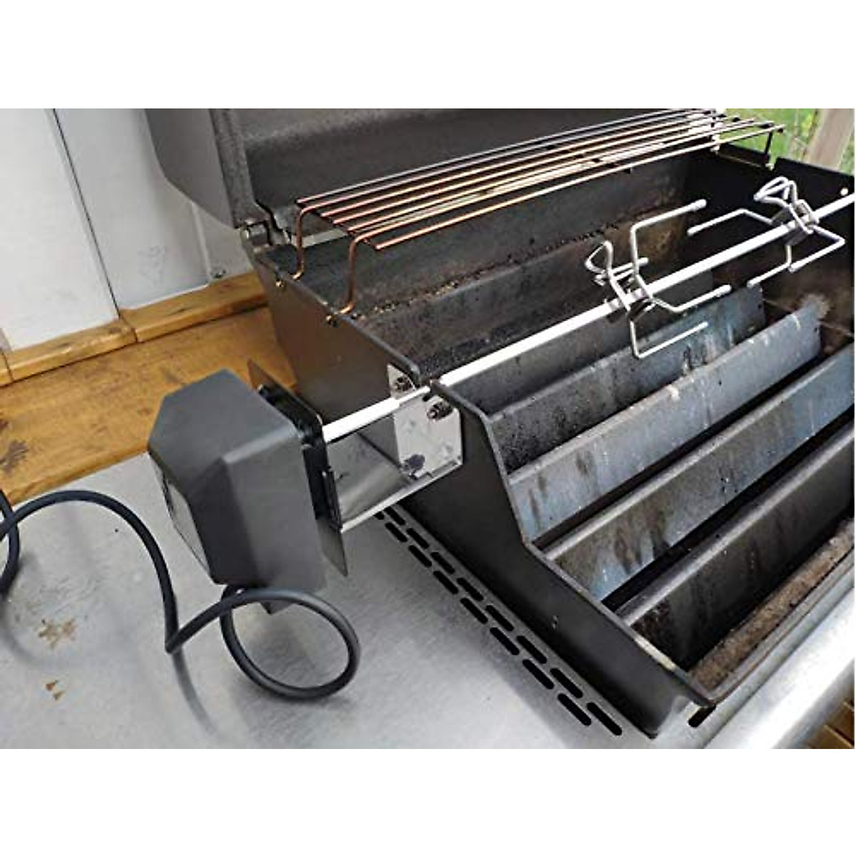 onlyfire Universal Grill Electric Replacement Rotisserie Motor 120 Volt 4 Watt On/Off Switch, Black