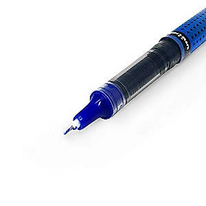 Uni-Ball UB-185S Vision Needle Rollerball Pen – 0.5mm Needle Point – Pack of 6 – Blue